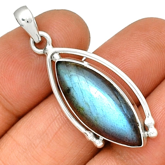 Jewelry | Labradorite 925 Sterling Silver Pendant Necklace | Poshmark